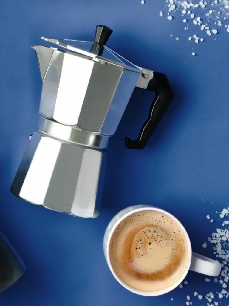 Cafetera Moka Greca Plateada 12 Tazas - House of B